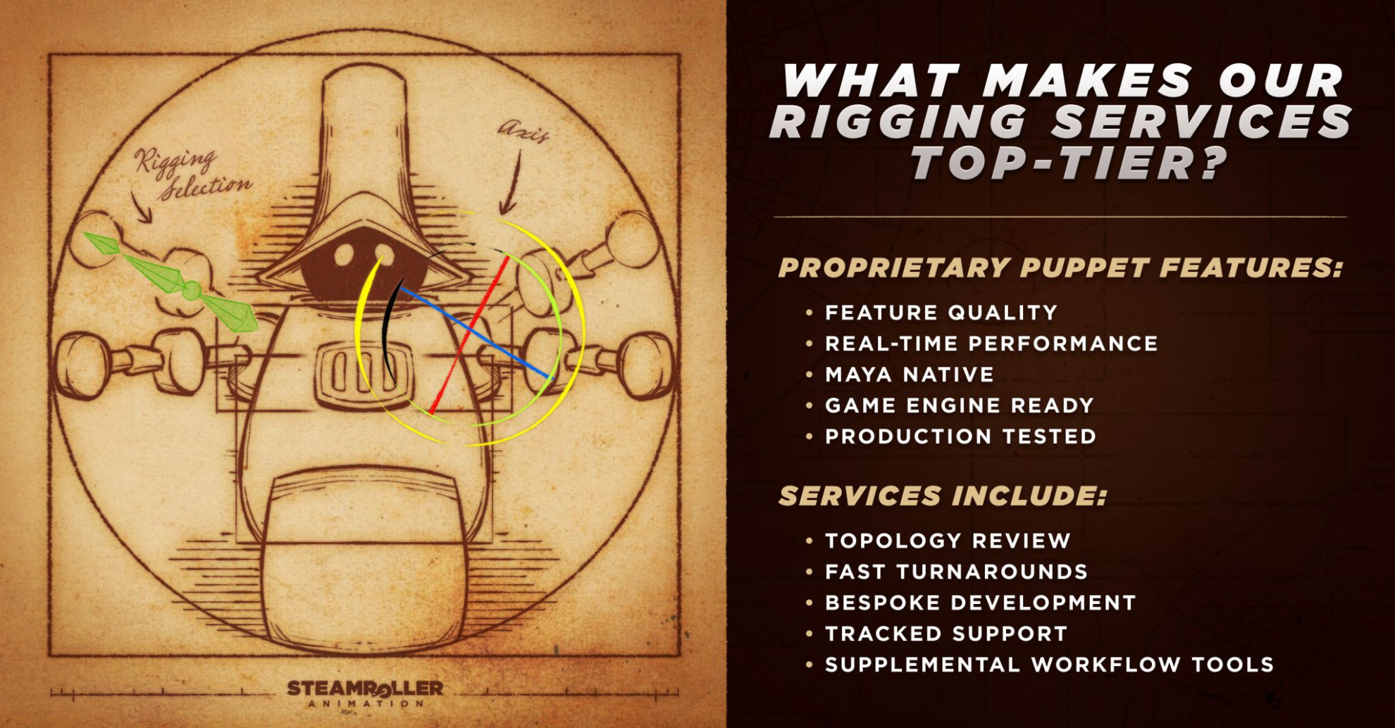 Steamroller Animation Rigging System - Rigging Dojo
