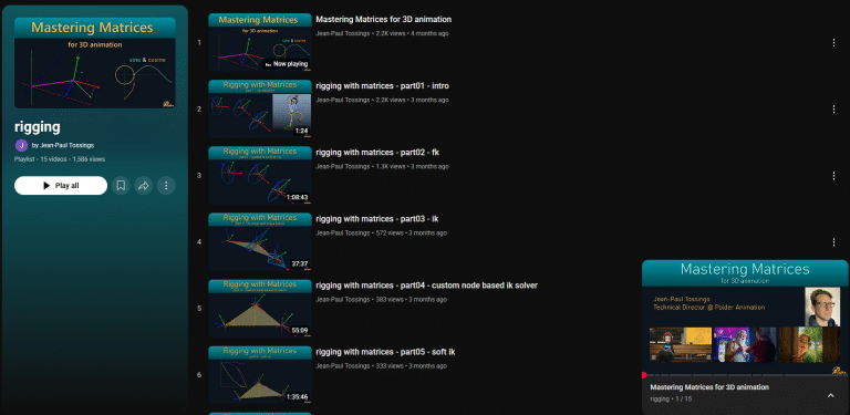 Mastering Matrices for 3D animation and Rigging - Rigging Dojo